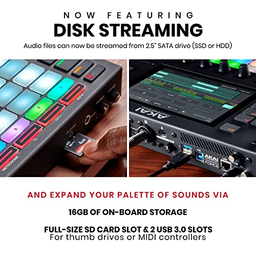 AKAI Professional FORCE β Standalone Music Production, MIDI Sequencer and DJ System with Synth Engines, MPC Sampling and Ableton Style Clip Launching