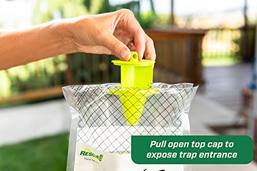 RESCUE! Big Bag Fly Trap β Disposable, Outdoor Use - 6 Traps