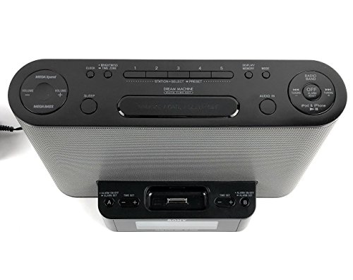 Sony ICFCS10iP - AM/FM Clock Radio with iPod/iPhone Speaker Dock.