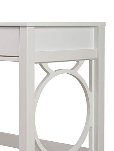 Amazon Brand β Ravenna Home Springdale Modern Home Office Writing Desk, 47"W, White