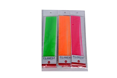 LEE FUNG 3D Pen Filament Refills Set of 12 Colors 1.75mm PLA Straight 3D Printing Filament Stick Dimensional Accuracy +/- 0.05 mm for 3D Printer Pen