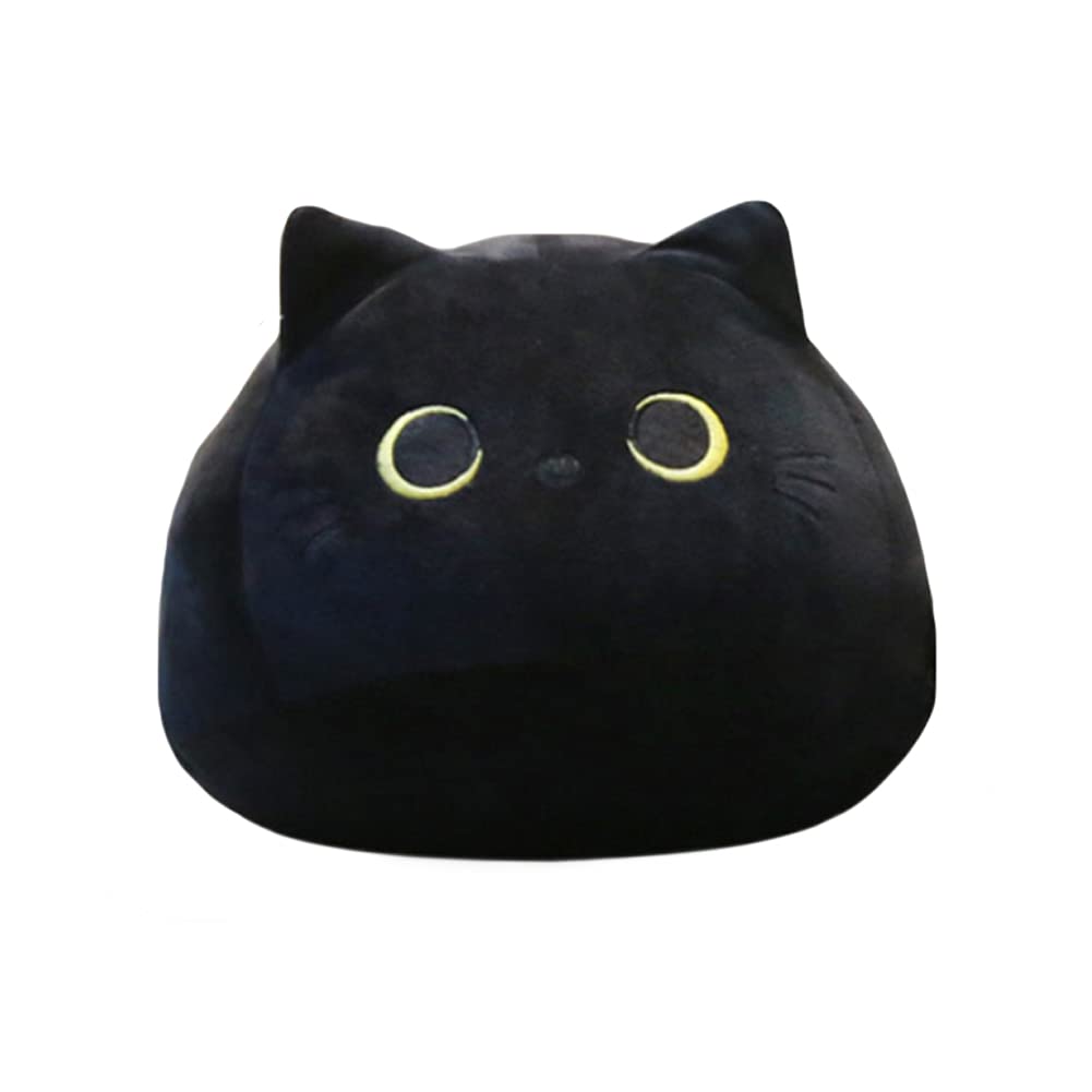 GOBEAUTY Black Plush Toy Pillow Cute Animal Cat-Shaped Stuffed Pillows Cushion Great Gifts for Birthday Valentines Day Christmas to Give Girlfriend Boyfriend, R14IXLVB230R37DSM5W