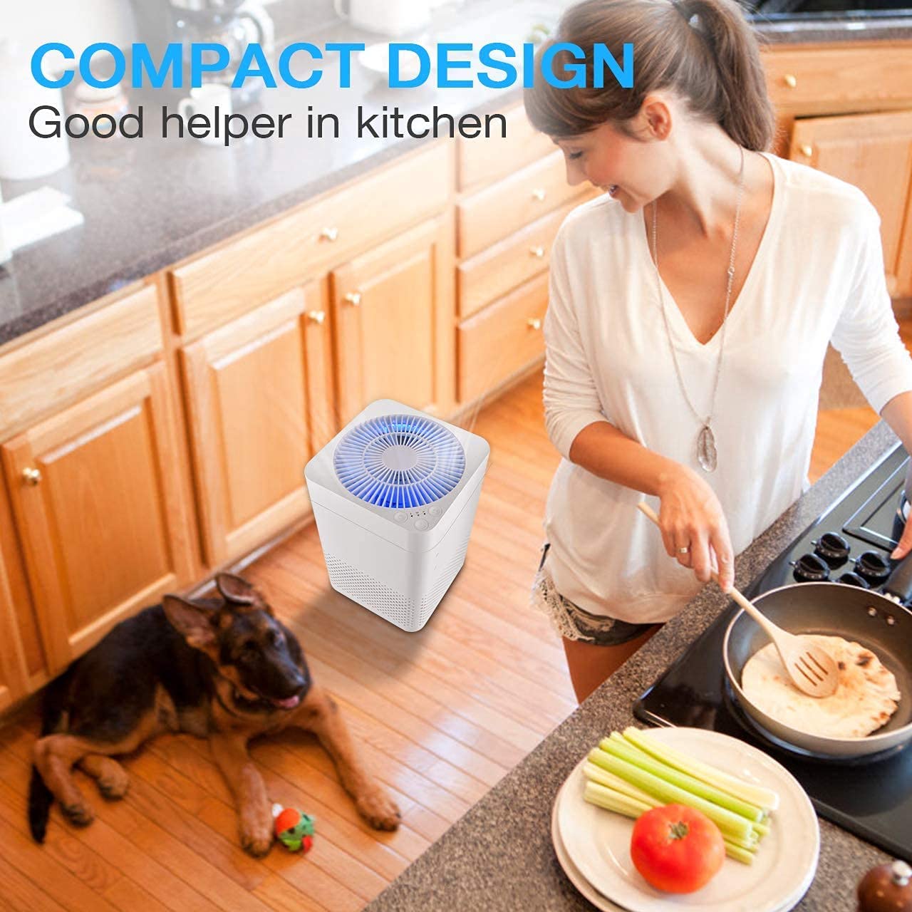 Air Purifiers for Home 3-in-1 True HEPA Large Room Air Filter, Air Choice smoke filter, Reduce Pets Dander, Household Odor, Smoke, Dust, Sleep Mode, Auto Mode, Quiet Operation, White