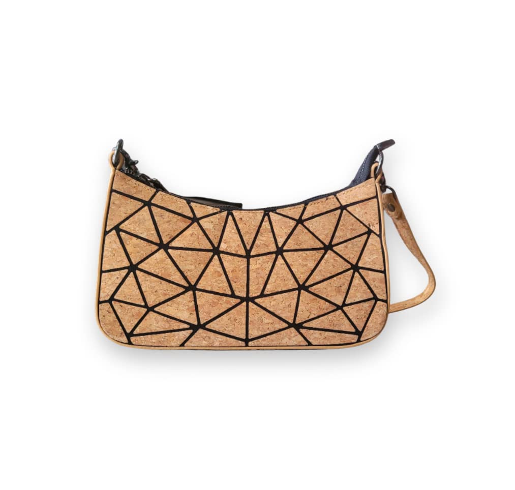 Cork Culture Cork Crossbody bag Shoulder Bag Vegan Sustainable Natural gift durable lightweight,Beige