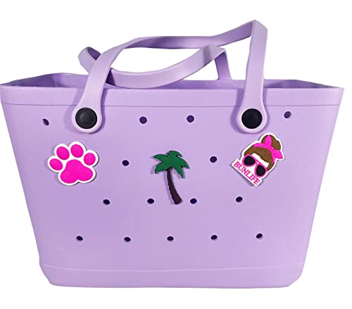 JinJing Beach Bag Accessories PVC Rubber Totes Inserts Charms for Bogg Bag Sun