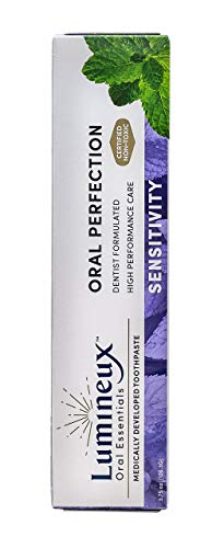 Lumineux Sensitivity Toothpaste - Fluoride Free, Certified Non-Toxic - NO Artificial Flavors, Colors, SLS Free, Dentist Formulated - Relieves Sensitive Teeth Without the Harm - 3.75 Oz