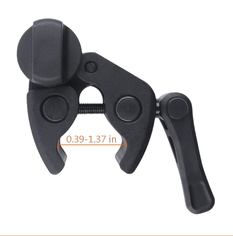 Lupholue Easy-Mounted Gun/Rod/Bow Camera Clamp Mount Fishing Pole Clamp with Front & Rear Camera Mounts for GoPro Hero 10, 9, 8, 7, (2018), 6 5, Hero Black, Session, Xiaomi Yi, SJCAM, Campark