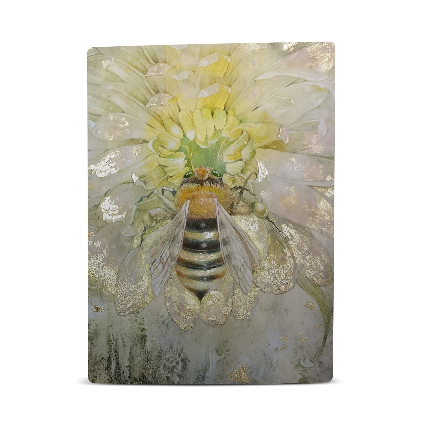 Head Case Designs Officially Licensed Stephanie Law Bee Art Mix Vinyl Faceplate Sticker Gaming Skin Decal Cover Compatible With Sony PlayStation 5 PS5 Disc Edition Console & DualSense Controller