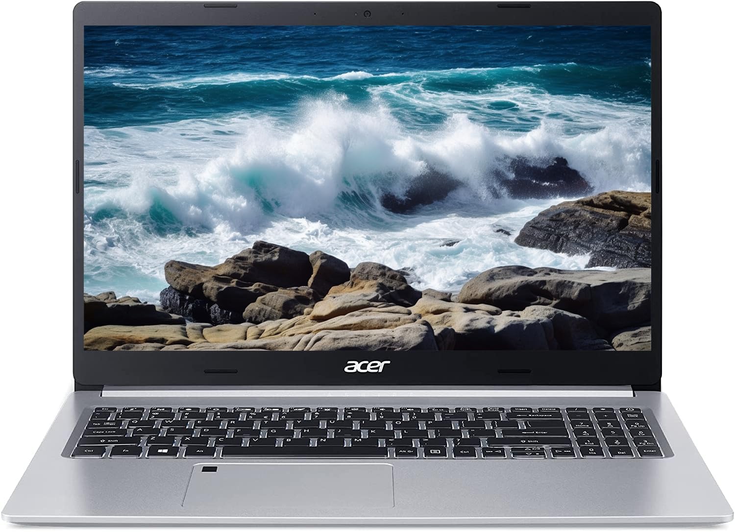 Acer 15.6'' Aspire 5 Slim Laptop with Backlit KB & Fingerprint Reader, AMD Ryzen Quad-Core Processor, 36GB RAM, 1TB SSD, RJ-45 Ethernet Port, Wi-Fi 6, Webcam, HDMI, NLY MP, Windows 11, Silver