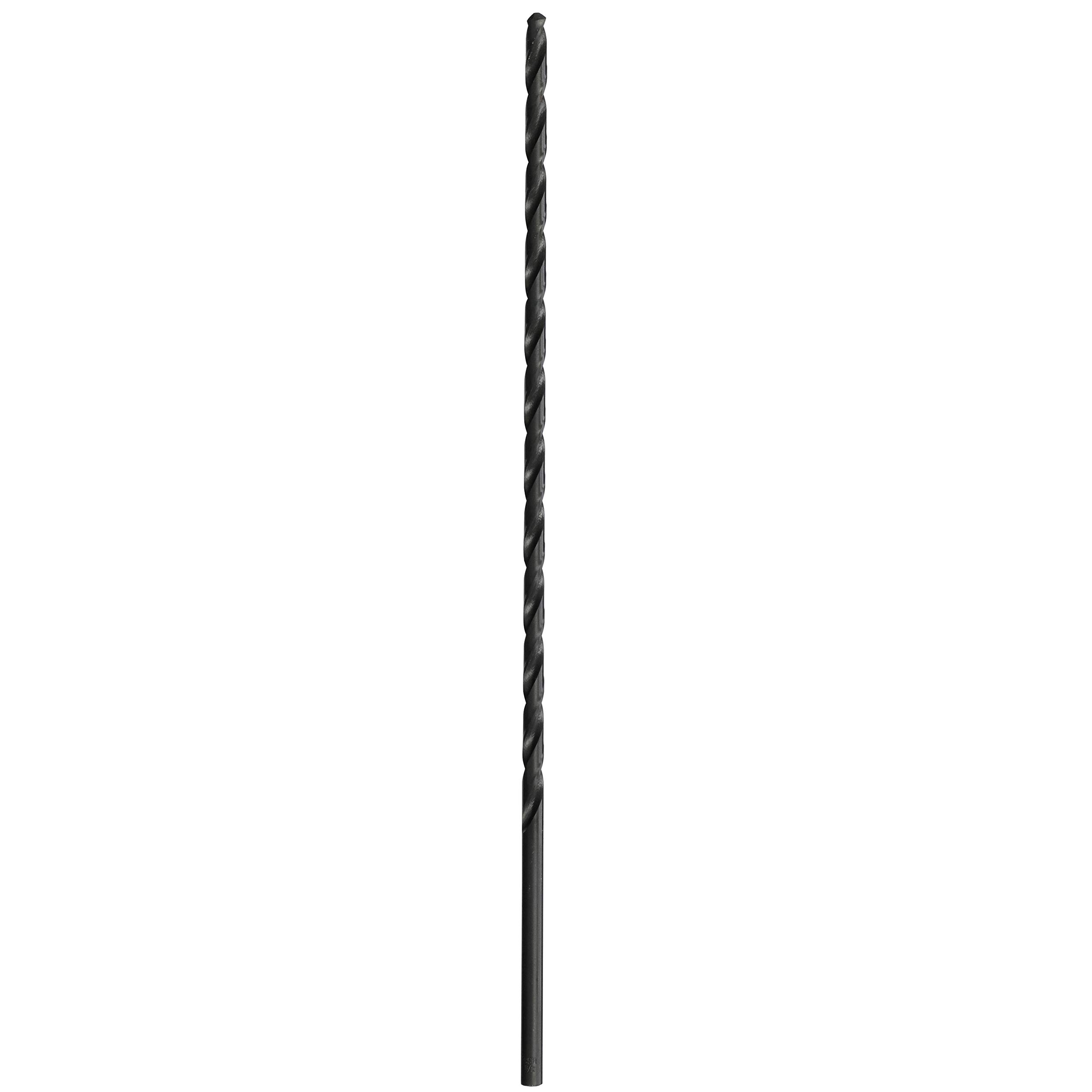 HSS Extra Long Drill Bit Straight Shank Size: 11/64" x 12"