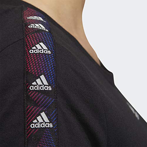 adidas womens Essentials Tape Tee Black X-Large