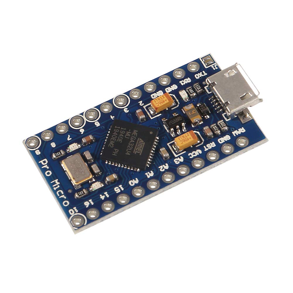 AITRIP 5 PCS Pro Micro ATmega32U4 5V/16MHz Module Board with 2 Row pin Header Compatible with arduino Leonardo Replace ATmega328 Pro Mini (5PCS)
