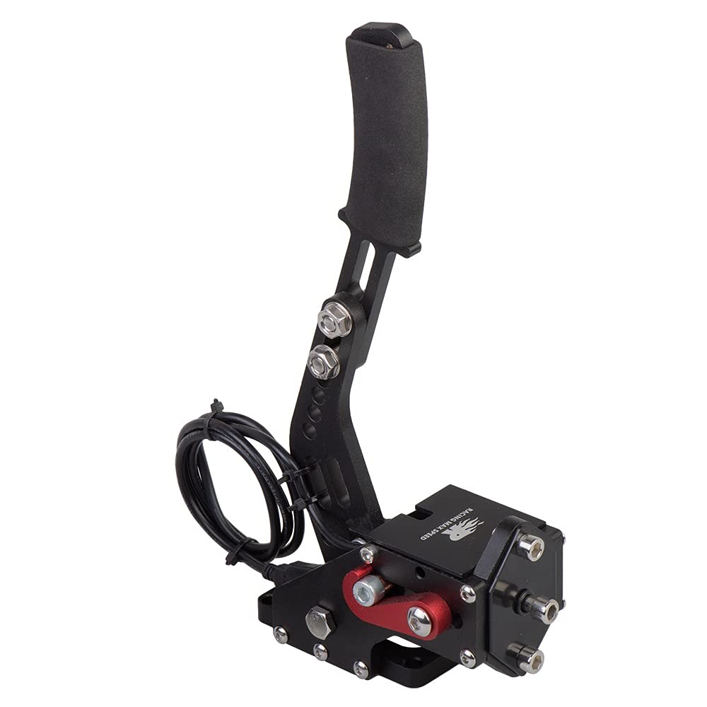 CNRAQR PC Racing Game USB Handbrake for 16Bit SIM for Racing Games, Compatible with G27 G29 G920 G923 T500 T300 Simulate Linear Handbrake(Only PC System)