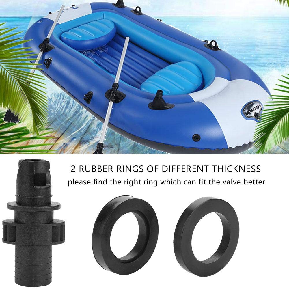 Air Valve,Air Valve Adapter Inflatable Boat Foot Pump Hose Adapter Valve Adapter for Fishing Boat Kayak