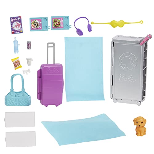 Barbie Airplane Playset, Dreamplane with 15+ Accessories Including Puppy, Snack Cart, Reclining Seats and More (Amazon Exclusive)