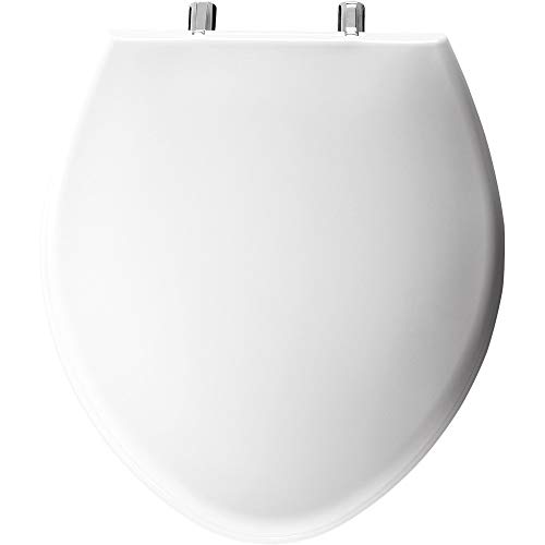 BEMIS 1000CPT Paramount Heavy Duty OVERSIZED Closed Front Toilet Seat with 1,000 lb Weight limit will Never Loosen & Reduce Call-backs, ROUND/ELONGATED, Plastic, White