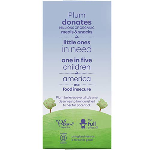 Plum Organics Applesauce, Blueberry & Carrot, 3.17 Oz, 4 Ct