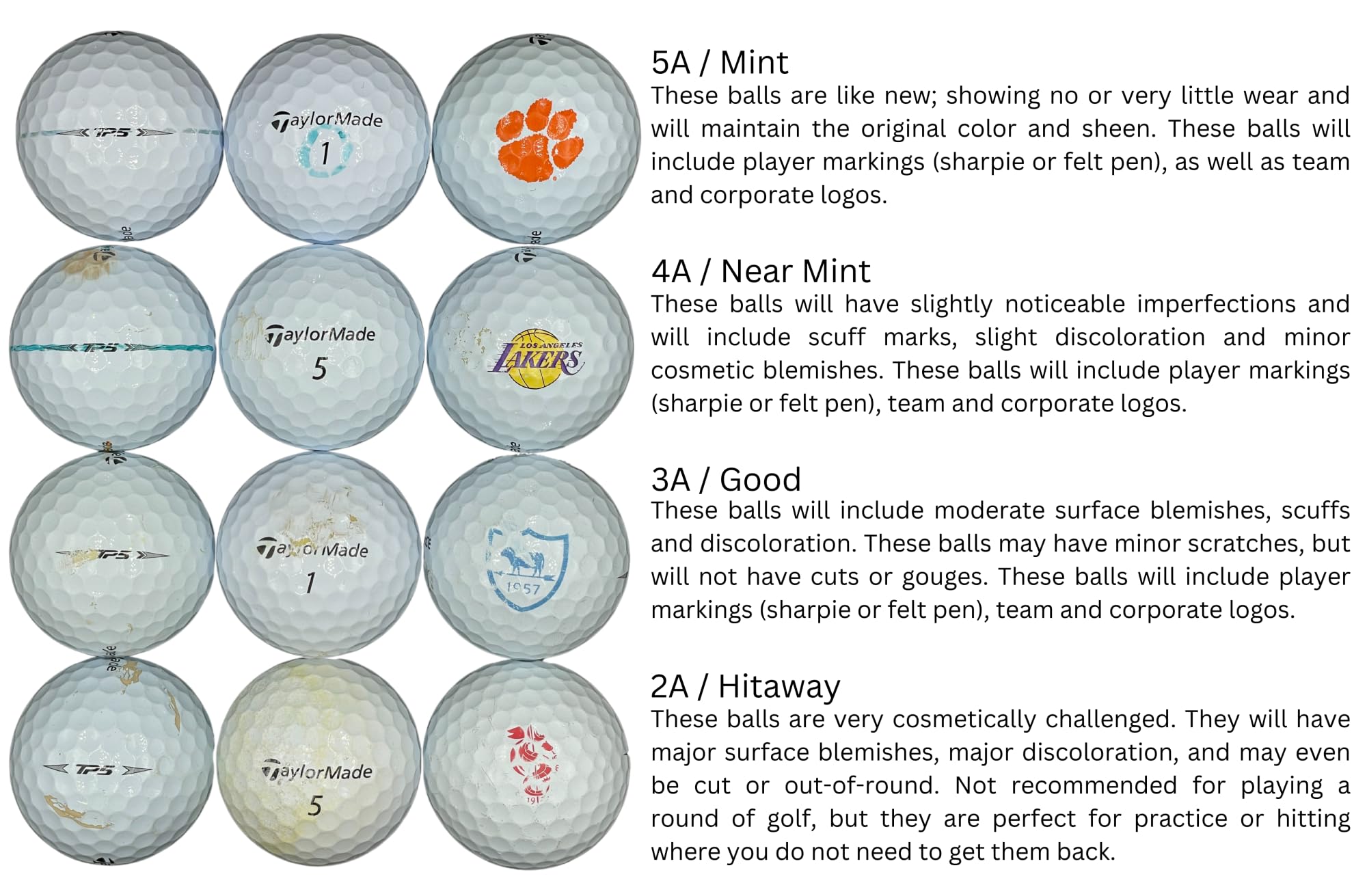 Golf Ball Planet Velocity Used Golf Balls 5A/Mint (24)
