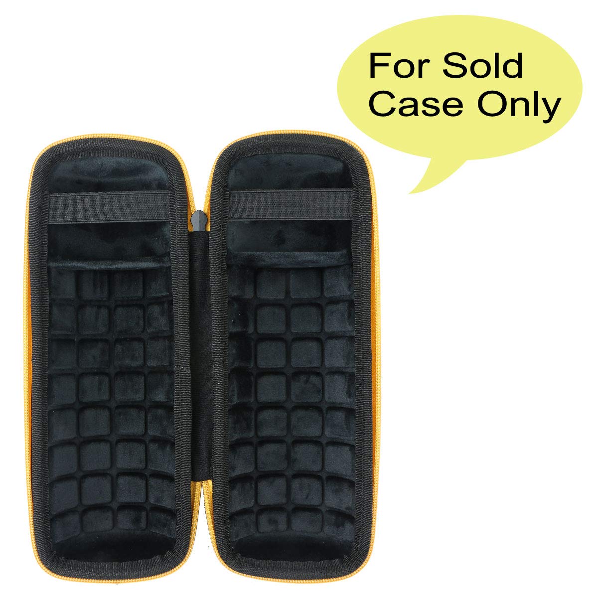 co2CREA Hard Travel Case Replacement for JBL Flip 6 FLIP 5 Waterproof Portable Bluetooth Speaker (Black Case + Yellow Zipper)