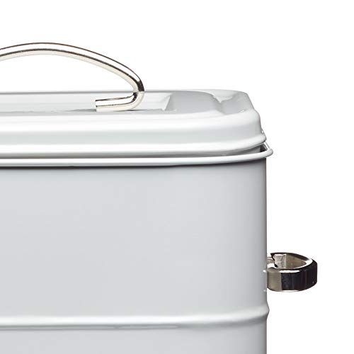 KitchenCraft Living Nostalgia 3 kg Metal Laundry Powder Tin, 19 x 16 x 27 cm - French Grey