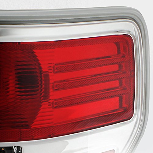 AKKON - For [Red Clear] 2009-2014 Ford F150 F-150 Styleside Pickup Truck Rear Tail Lights Brake Lamp Replacement