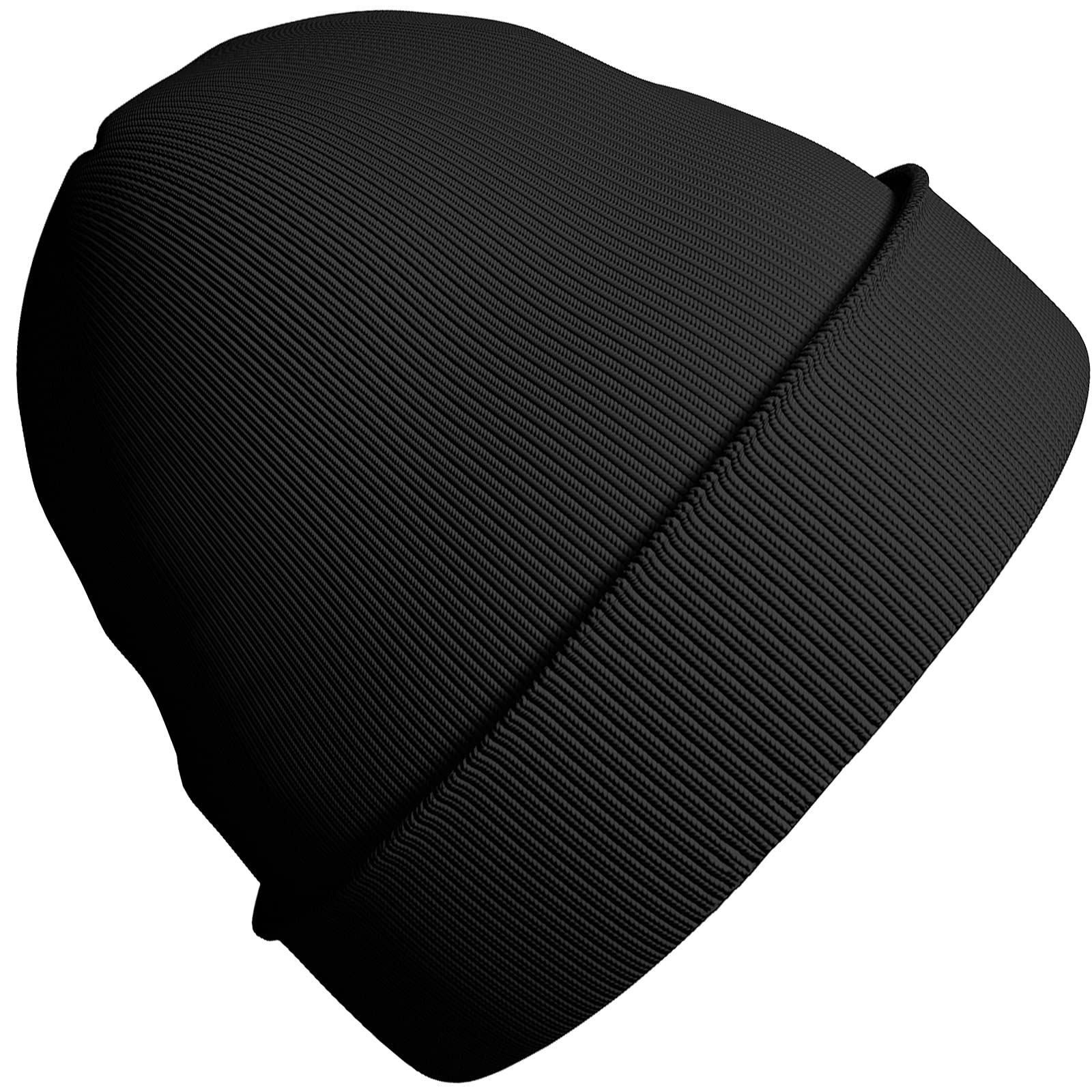 Alikilo Black Beanie Hat for Men and Women | Winter Cold Weather Fleece Lined Beanie Hat
