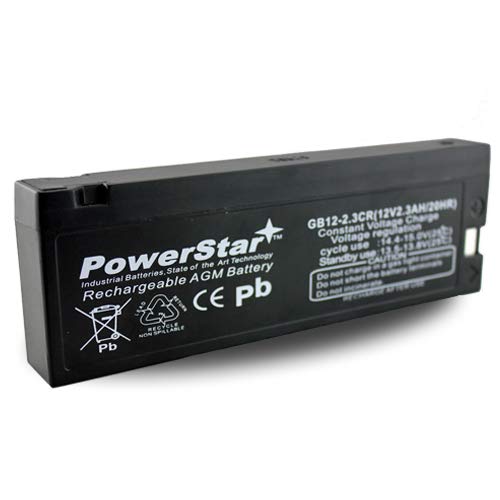 PowerStar 12V 2.3AH Sealed Lead Acid (SLA) Replacement Battery for NP2.3-12 UB1223A
