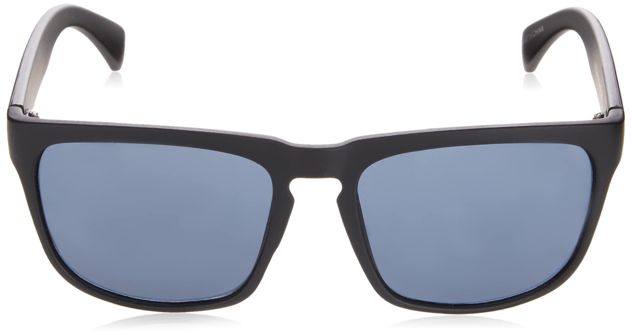Amazon Essentials Men's Sport Sunglasses Rectangular, Black Smoke Mono, 54