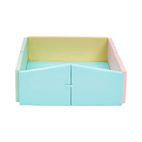 Amazon Basics Kids Foldable Soft Playpen with Mat, W51.2β x D43.3β x H15.7β