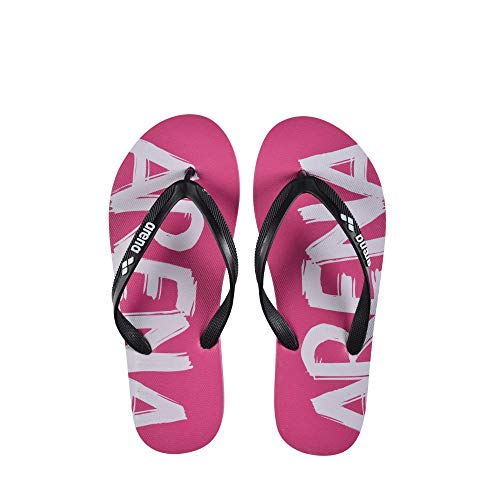 Arena Unisex Flip Flop Thong Sandals, Pink Flambe, 12 US Women