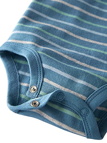 Little Planet Baby 3-Pack Organic Cotton Short-Sleeve Rib, Safari, 3 Months