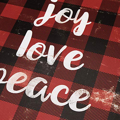 SUMGAR Christmas Wall Art Prints Unframed 8x10 Farmhouse Decor Red Black Buffalo Posters Quotes Pictures Artwork Set of 3