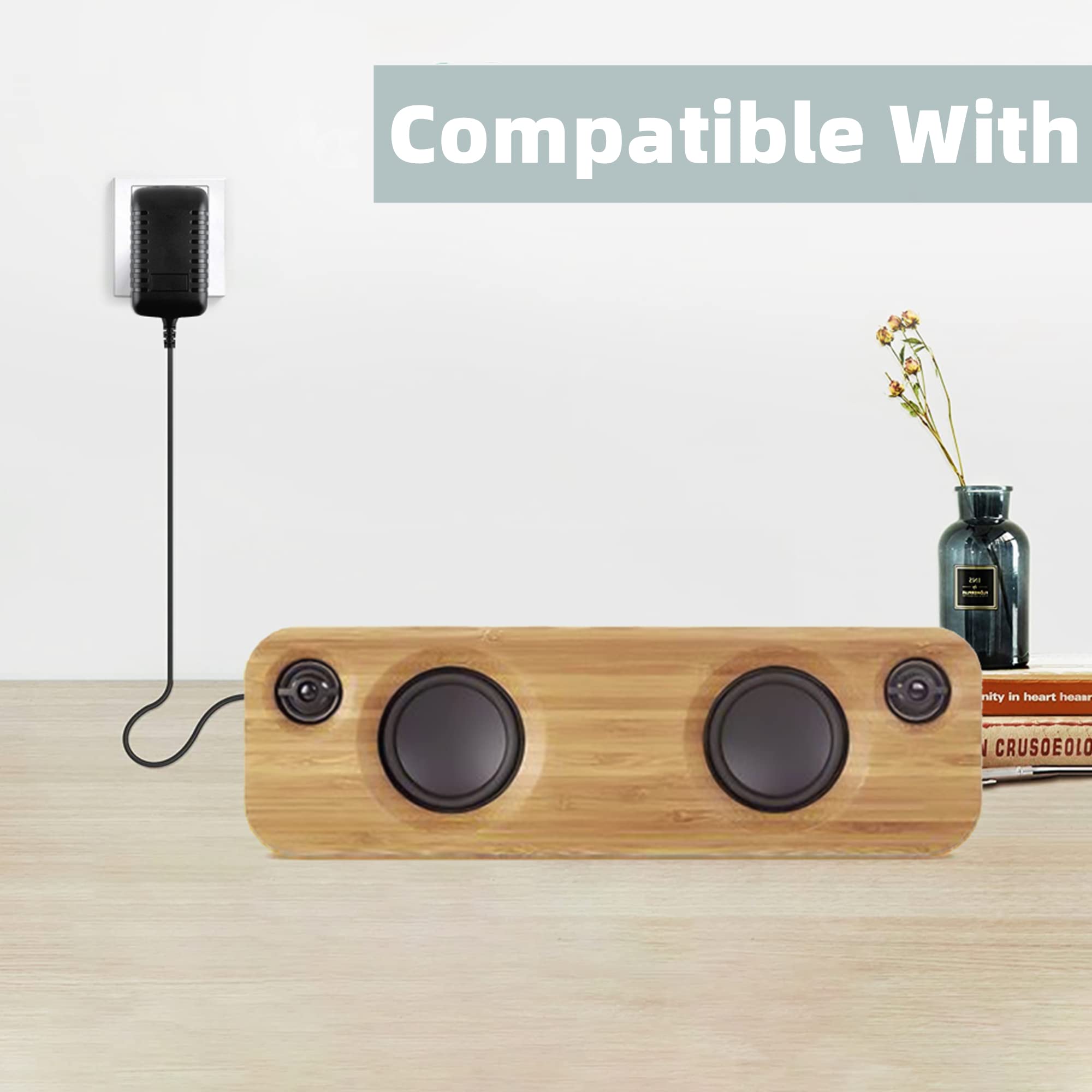 SLLEA 15V AC/DC Adapter Charger for House of Marley EM-JA006-MI EMJA006MI Get Together Portable Bluetooth Wireless Speaker