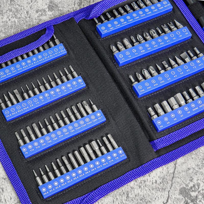 Screwdriver set 183-in-1 Electronics Repair Tool Magnetic Driver Kit,Screwdriver Kit, Free B-7000 Adhesive+Double-sided tape+Single-edged blade