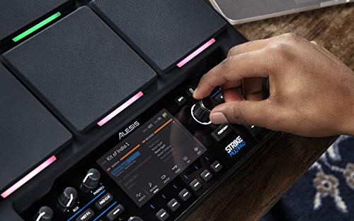 Alesis Strike Multipad - 9-Pad Percussion Instrument with Sampler, Looper, 2 Ins and Outs, Soundcard, Sample Loading via USB Thumb Drives and 4.3-Inch Display,Black