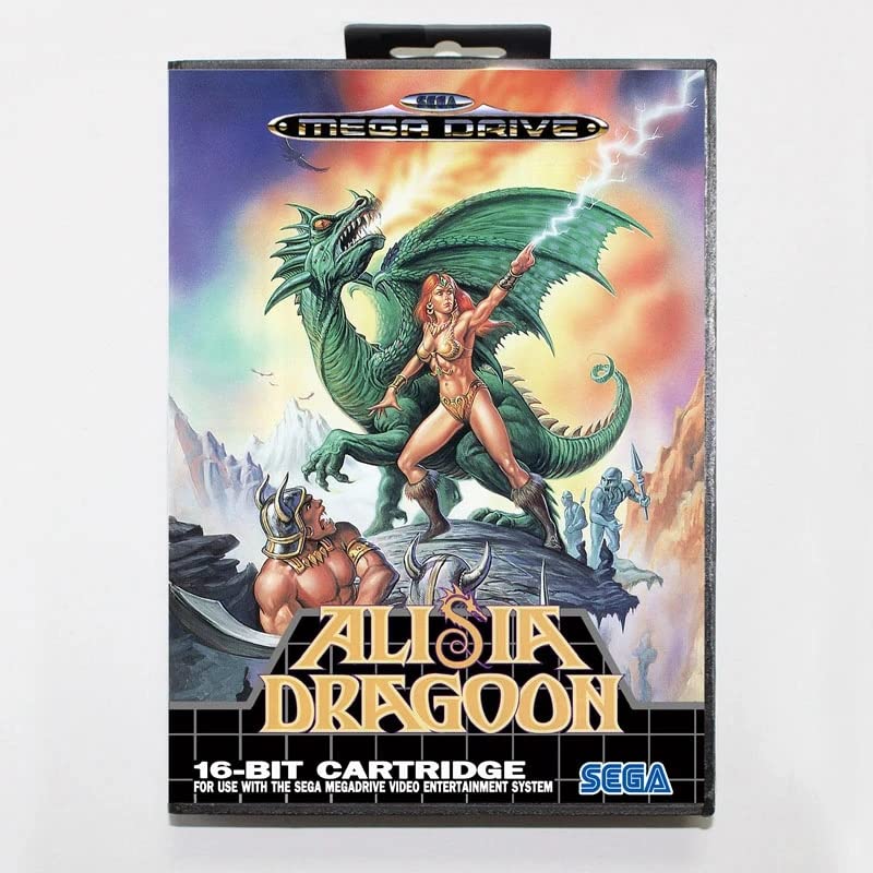Alisia Dragoon With Retail Box 16 Bit MD Game Card For Sega Megadrive Genesis Video Game Console ( JAP SHELL )