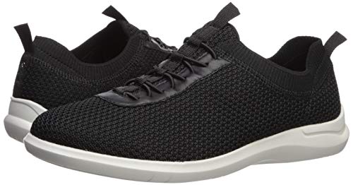 Aravon Women's PC Mesh Bungee Sneaker, Black Knit, 9