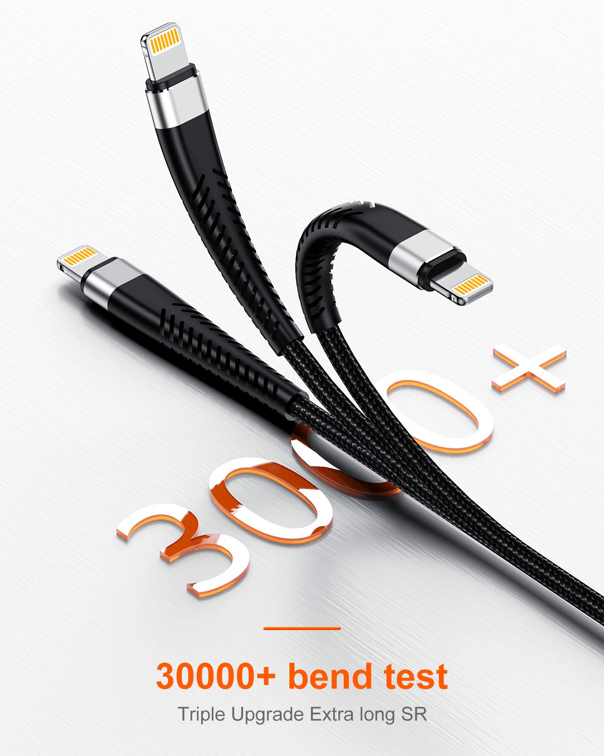 Apple MFi Certified iPhone Charger 6ft, 3Pack Long Lightning to USB Cable 6 Feet, High Fast/Data Sync 6 Foot Apple Charging Cable Cord for iPhone 13/12/11 Pro/11/XS MAX/XR/8/7/6s/6/plus,iPad Pro/iPod