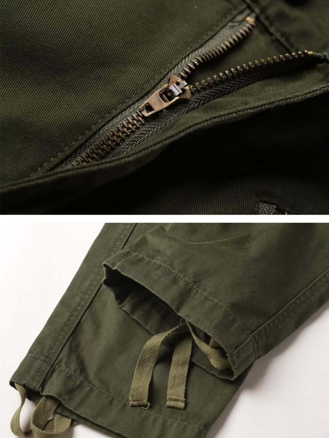 AKARMY Womens Cargo Pants with Pockets Outdoor Casual Ripstop Camo Military Combat Construction Work Pants ArmyGreen