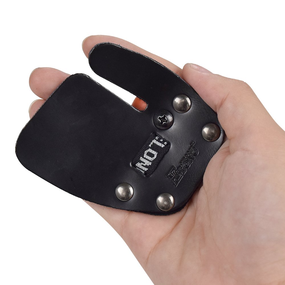 Archery Finger Tab Shooting Tabs Finger Saver Protect Guard Cow Leather for Recurve Bow Right Handed