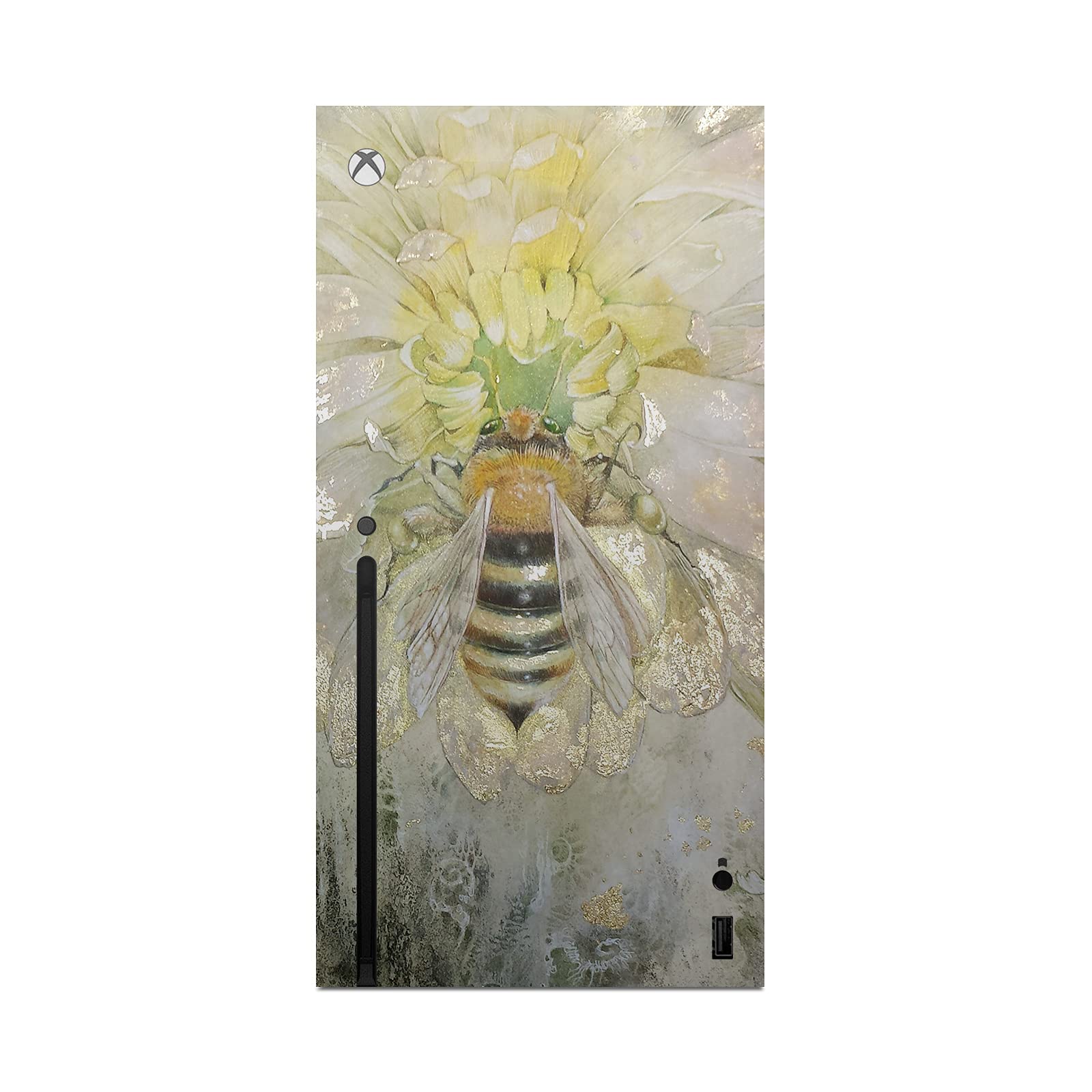 Head Case Designs Officially Licensed Stephanie Law Bee Art Mix Vinyl Sticker Gaming Skin Decal Cover Compatible With Xbox Series X Console