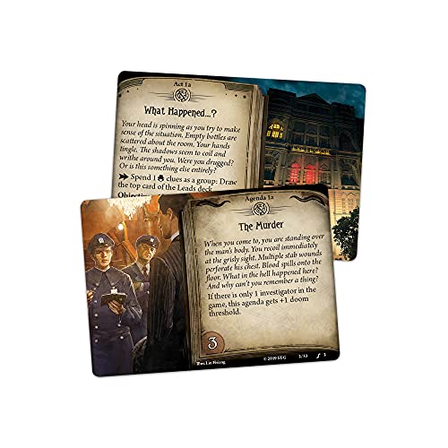 Arkham Horror The Card Game Murder at the Excelsior Hotel SCENARIO PACK | Horror Game | Cooperative Mystery Card Game | Ages 14+ | 1-4 Players | Avg. Playtime 1-2 Hours | Made by Fantasy Flight Games