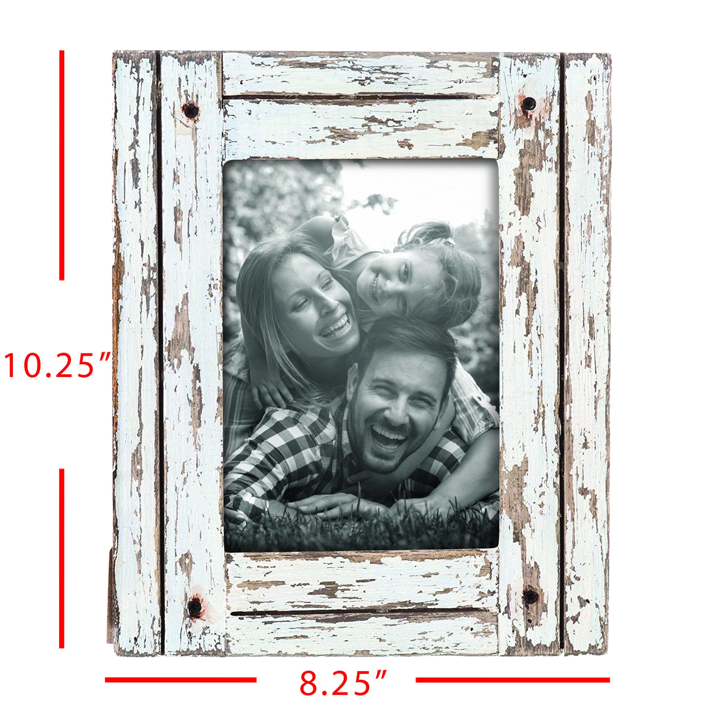 Foreside Home & Garden FFRD06209 5X7 Heartland Photo Frame White