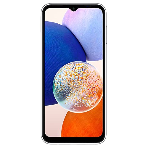 SAMSUNG Galaxy A14 5G Dual SIM (128GB, 4GB) 6.6" 90Hz Display, Octa-Core, 50MP Triple Camera, 4G Volte (GSM Unlocked for T-Mobile, Metro, Global) International Model A146M/DS (w/ 256GB SD, Silver)