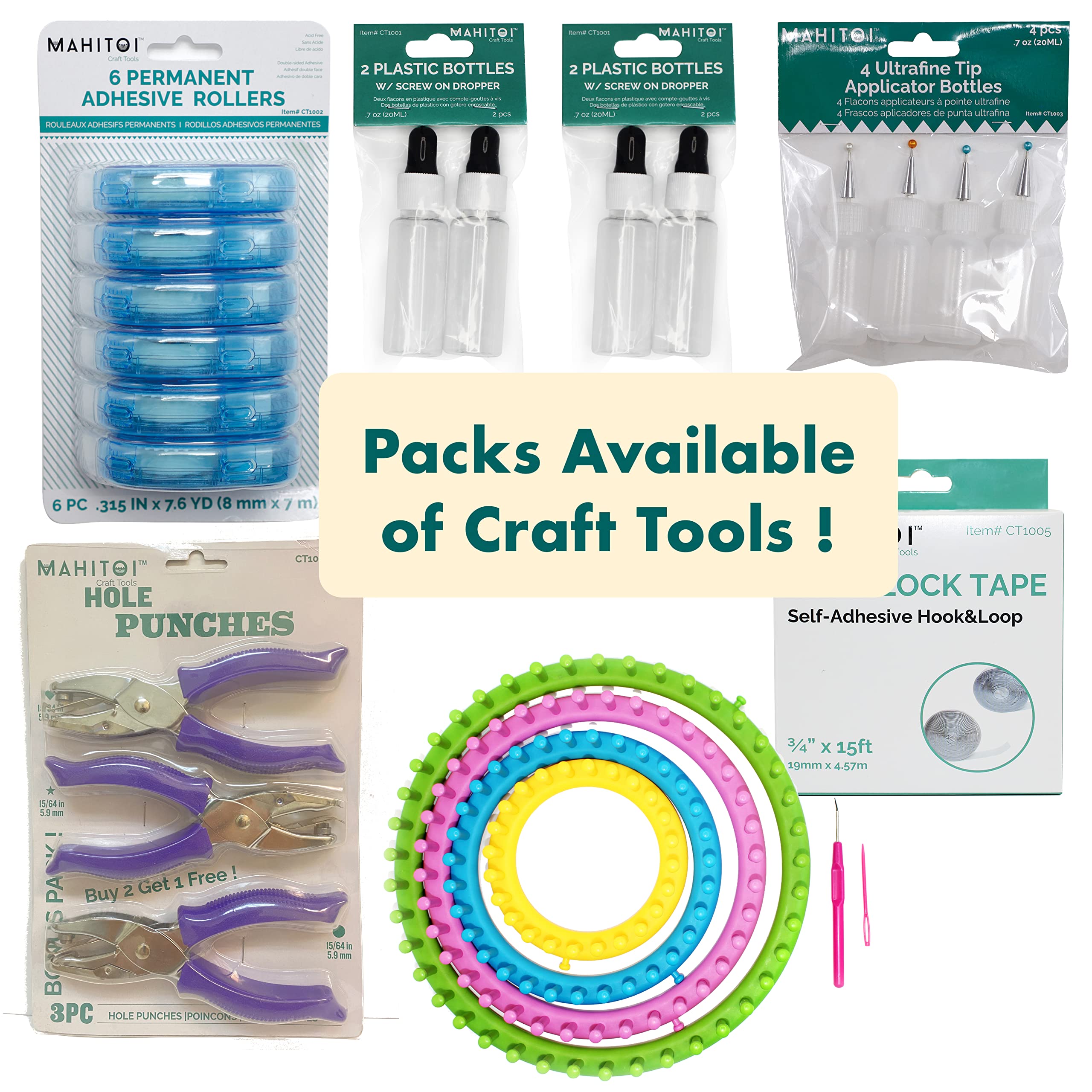 MAHITOI 4 Ultra-fine Tip Applicator Bottles 20ml Clear, for Storing & applying Craft Supplies & Mediums Like Glitter, Glue, Paint, Stains, Inks - Creative Crafter