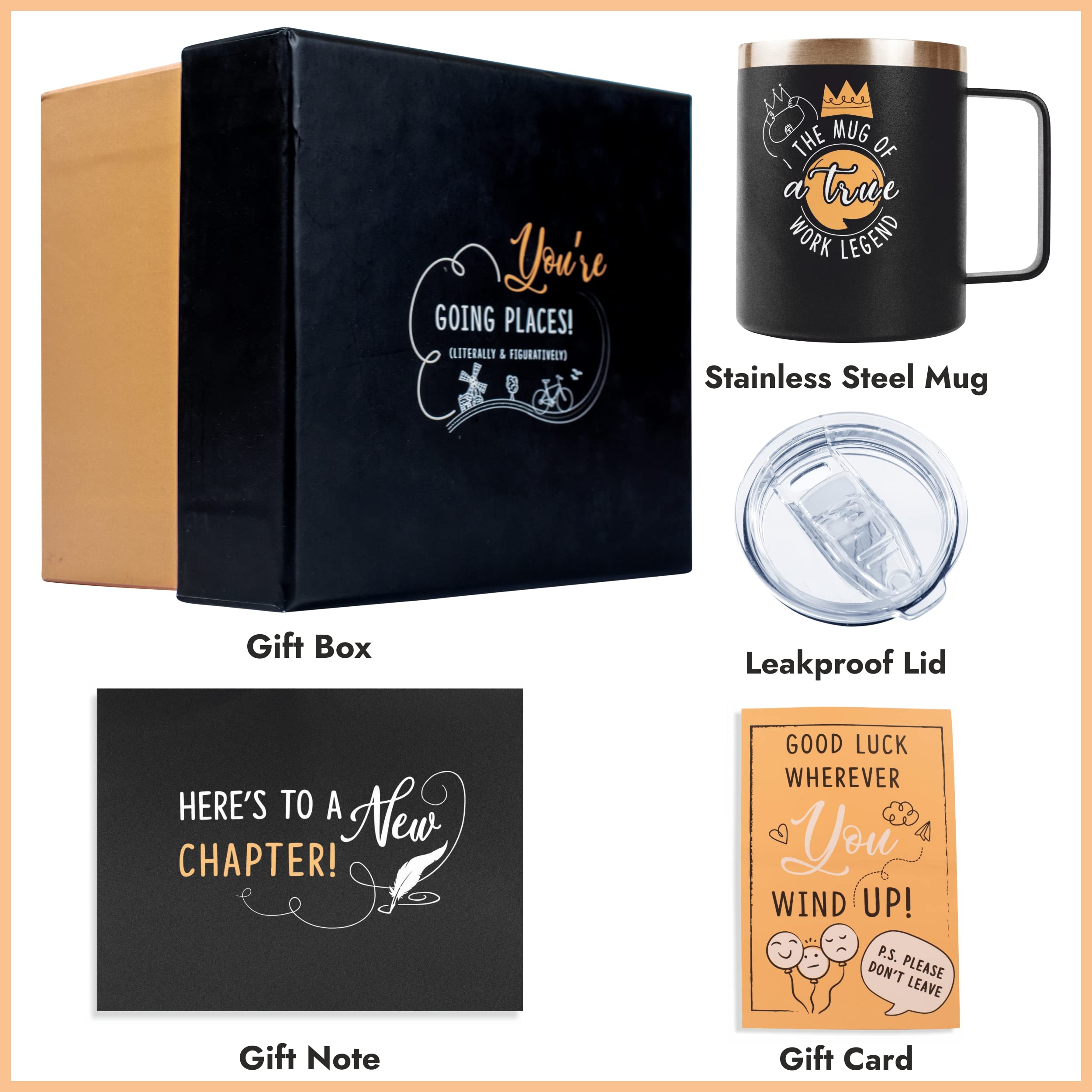 ATP Method Farewell Gifts for Coworkers - Going Away Gift for Coworker - Black