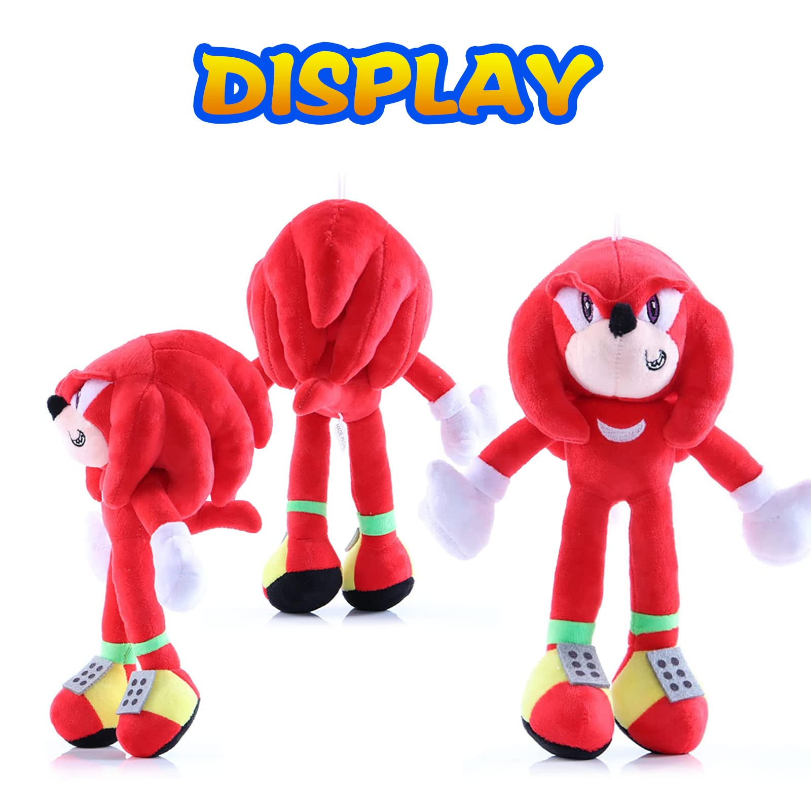 Ayaksmi Sonic Plush, 11'' Tall 2 Toys Figures Cotton Soft Stuffed Game Doll for Kids Boys Girls Gift B+r+y
