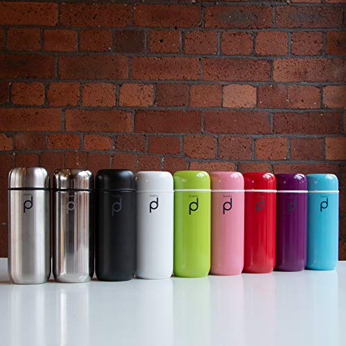 Grunwerg HCF-200P Vacuum Insulated Drinkpod Capsule Flask, Stainless Steel, Pink, 200ml