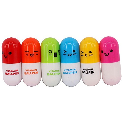 SunAngel 4 Syringe Pens + 6 Pill Pens + 6 Syringe Highlighters Fluorescent Needle Watercolor Pen (16 PCS)