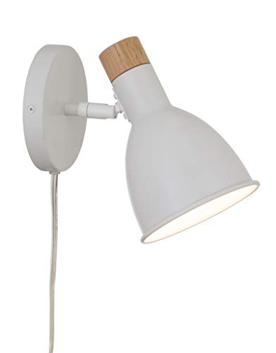 Amazon Brand β Rivet Scandinavian Wall Sconce, 8"H, Matte White